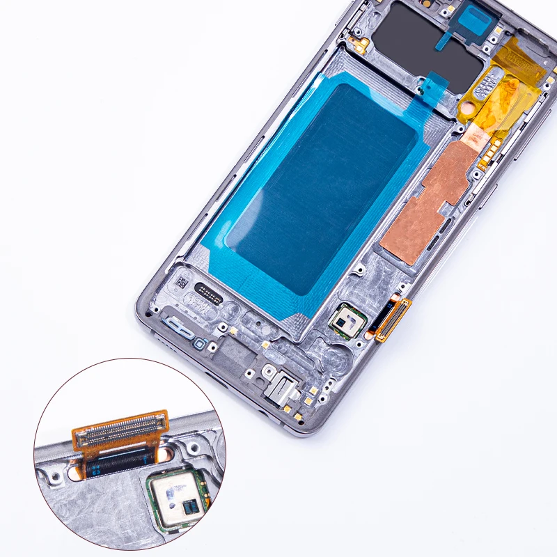 Original OLED With Frame Mobile Phone LCD Display Touch Screen for ...