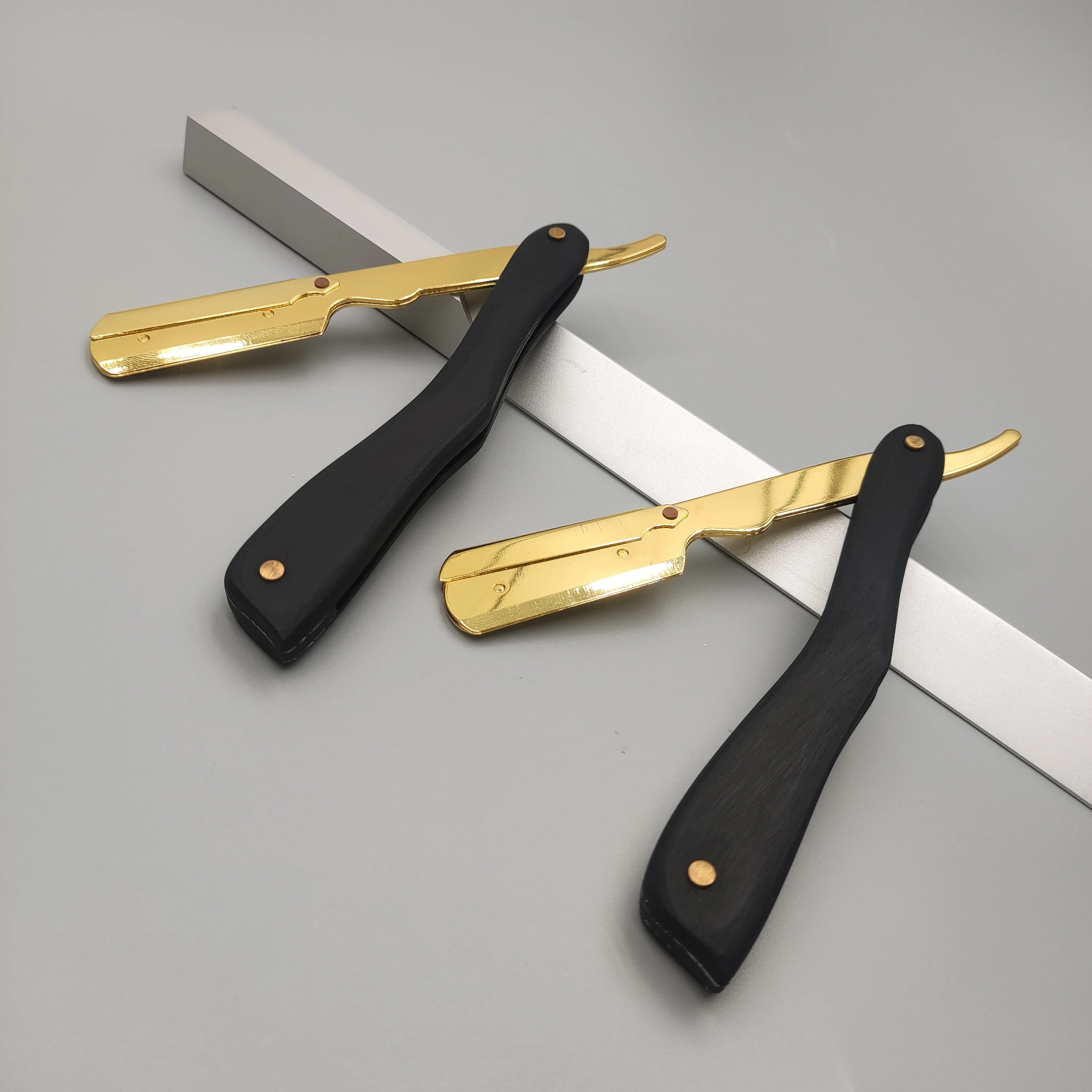 Wooden Handle Barber Razor Folding Shaving Knife High Quality Cut ...