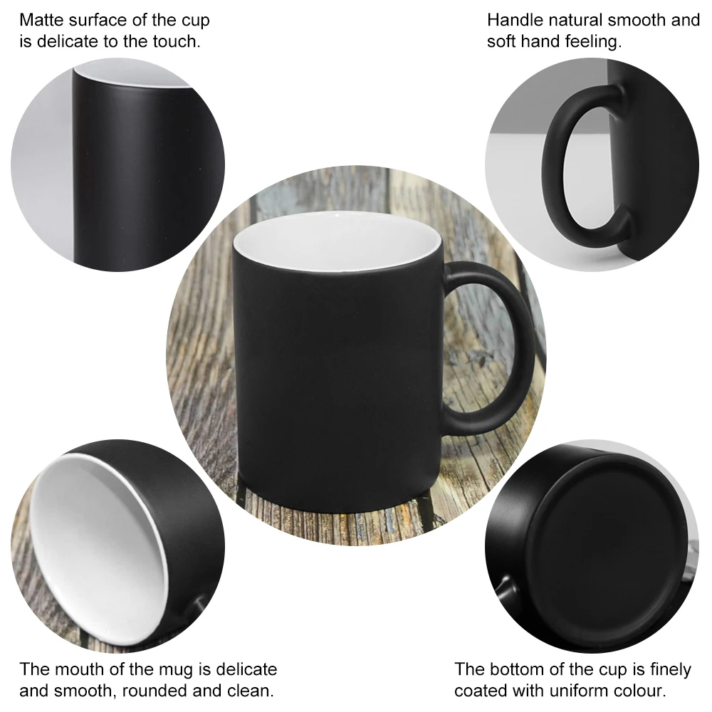 Custom Heat Sensitive Mug - Color Changes with Hot Water