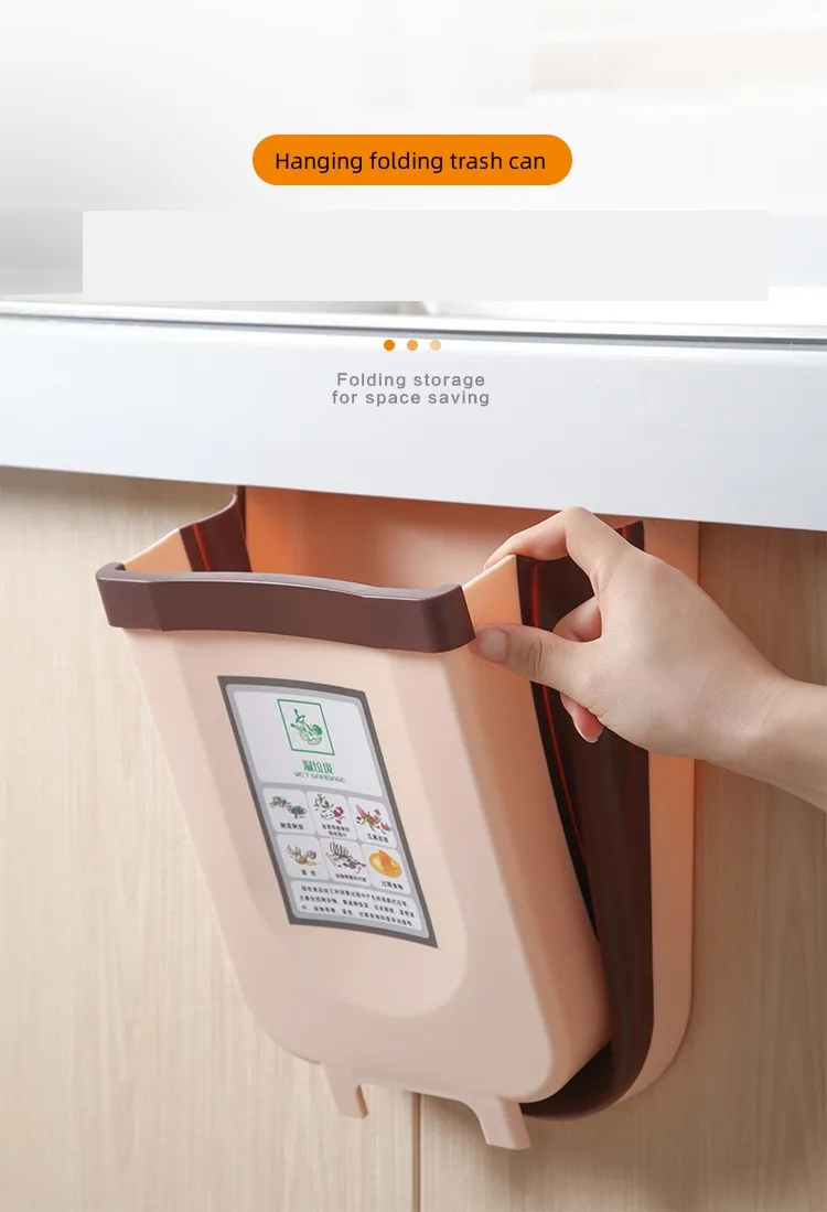 Indoor And Outdoor Foldable Trash Bin - Buy Durable Folding Trash Can ...