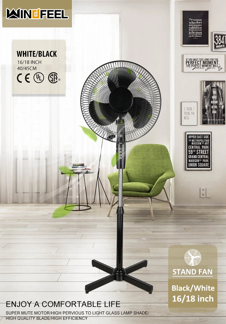 16 Inch Stand Fan 3 In 1 With 360 Degree Oscillation Ventilador ...