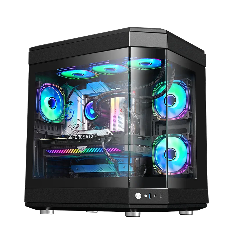High End Tempered Glass Gaming Case Atx Eatx Gaming Computer Case Type ...