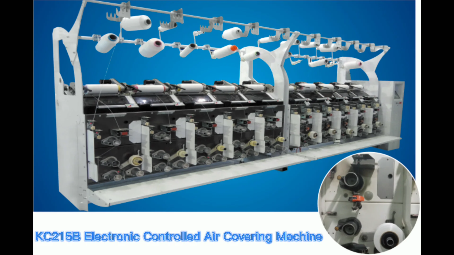 Kc215b Air Covering Machine Yarn Doubling Winding Machine Air Interlaced - Buy Yarn Double ...