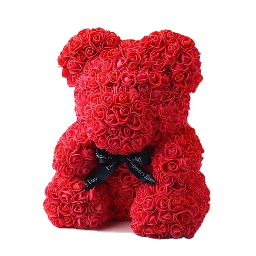 Hflora Rose Flowers Teddy 70cm - Perfect Valentine Gift