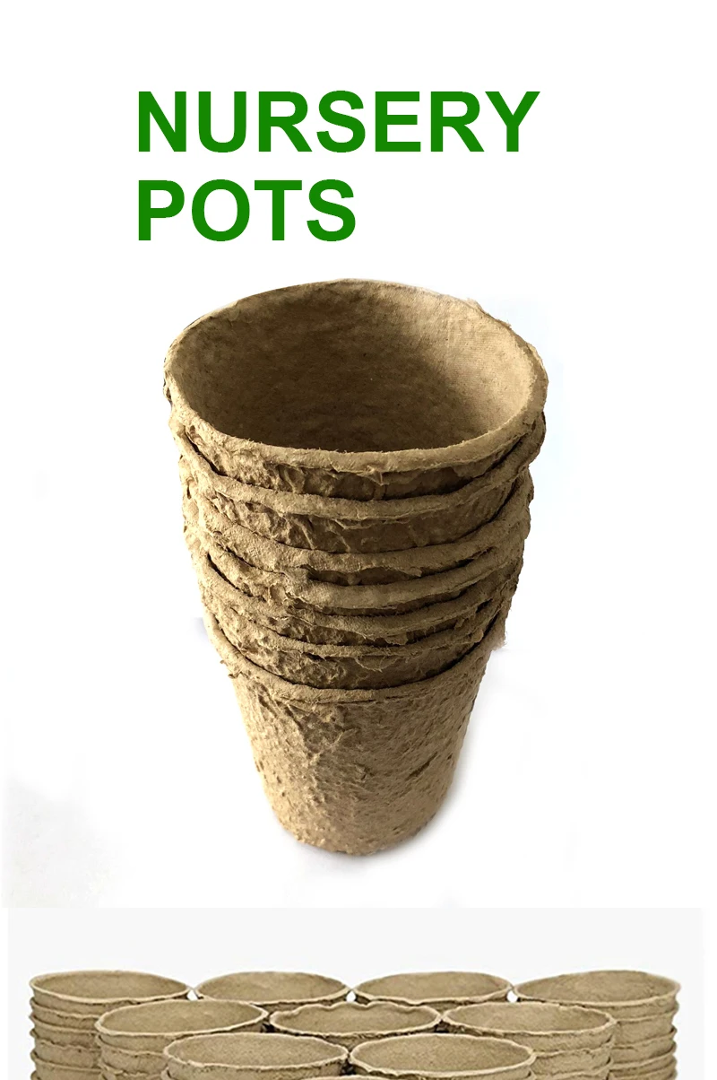 Biodegradable Transplanter Pulp Paper Flower Plant Peat Pots Tray ...