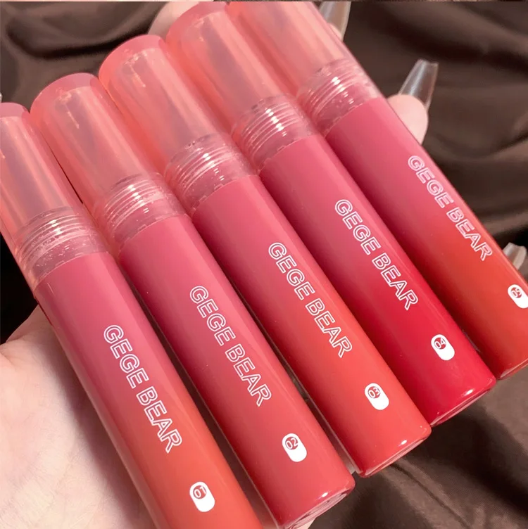Gege Bear Velvet Mattes Soft Lip Glaze Moisturizing Easy To Color Lip ...
