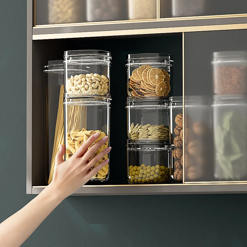 Hand Blown Kitchen Airtight Storage Containers Plastic Food Storage ...