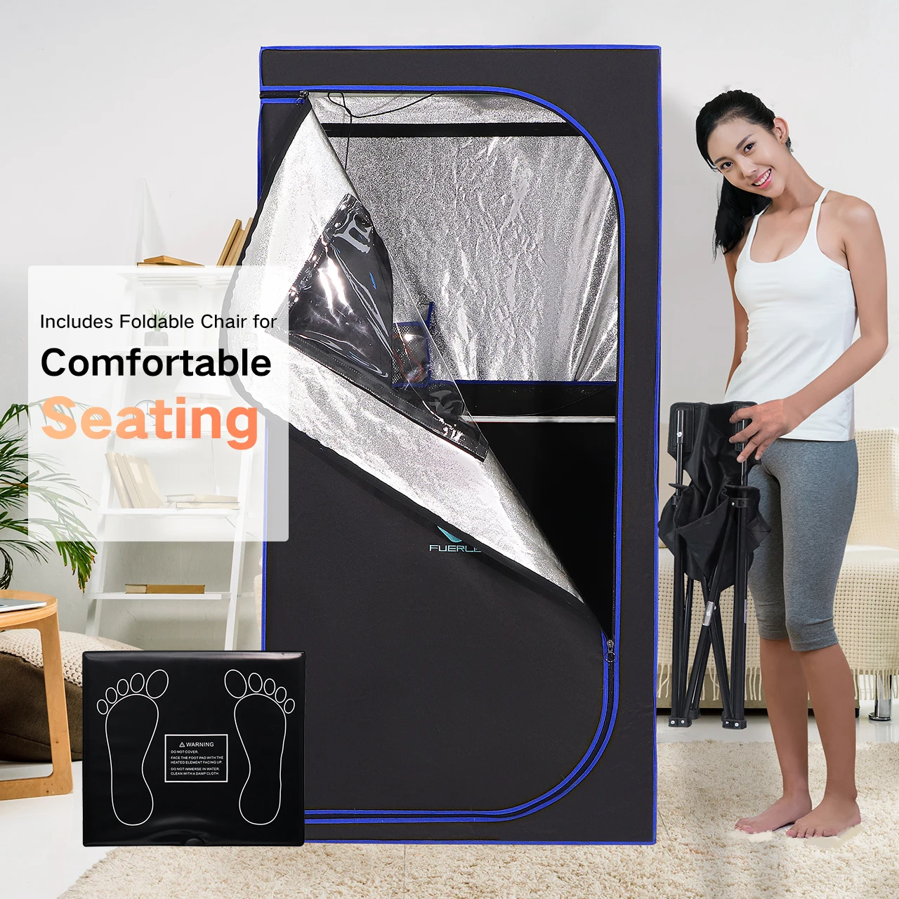 Custom Portable Sauna Full Body Far Infrared Box Home Dry Steam Room ...