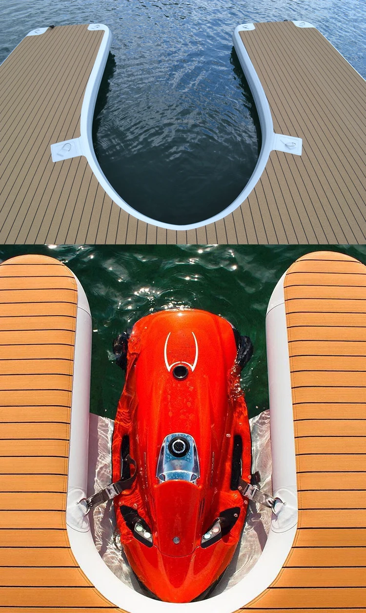 Customized Inflatable Sup Floating Fishing Island Portable Loading Dock ...