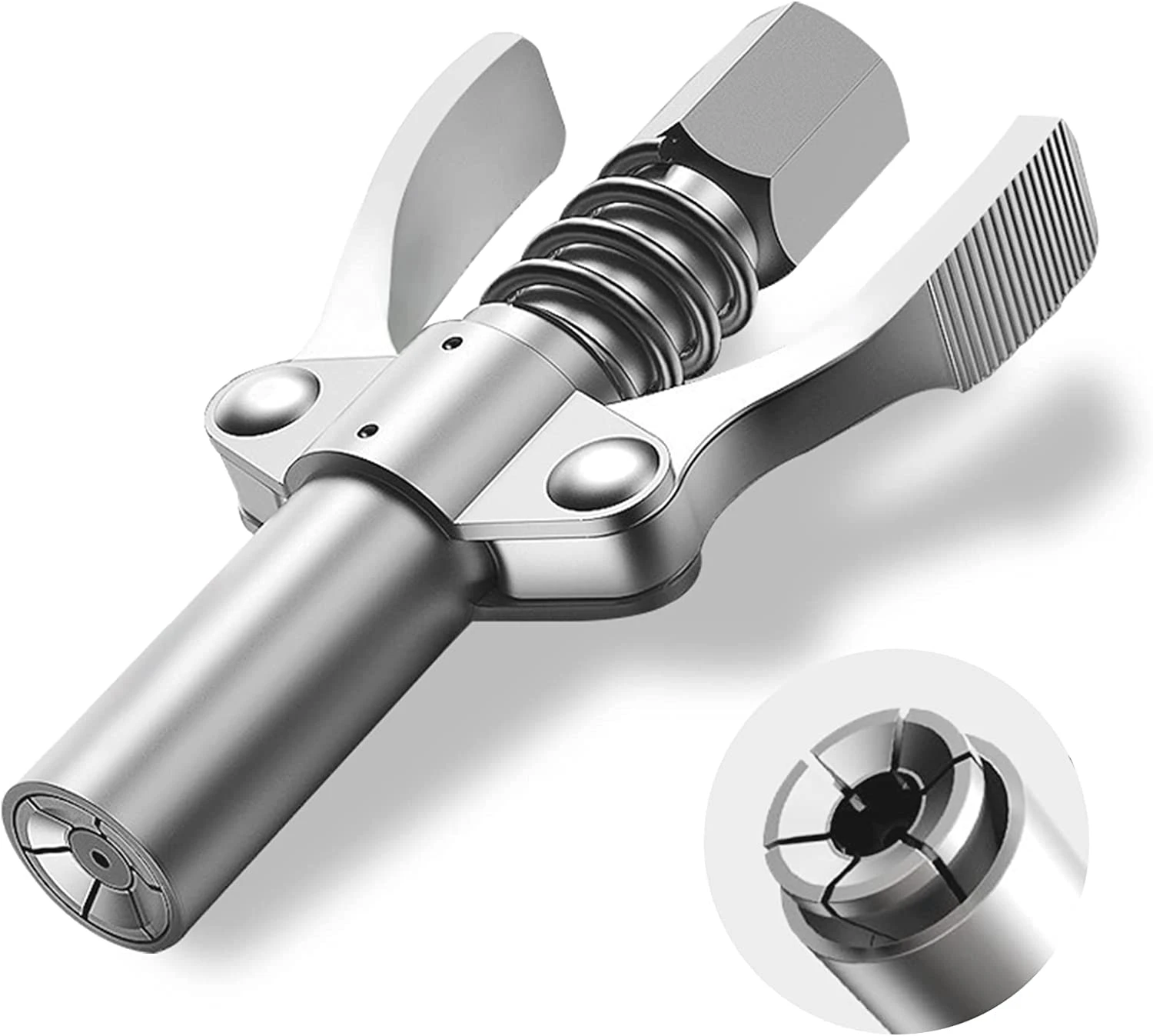 1000 PSI High Pressure Double Handle Lubricant Grease Syringe Nozzle ...