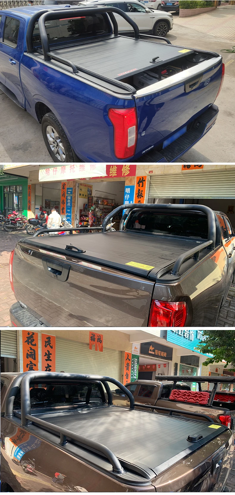 Retractable Truck Bed Pickup Tonneau Cover Roller Lid Aluminum Cover ...