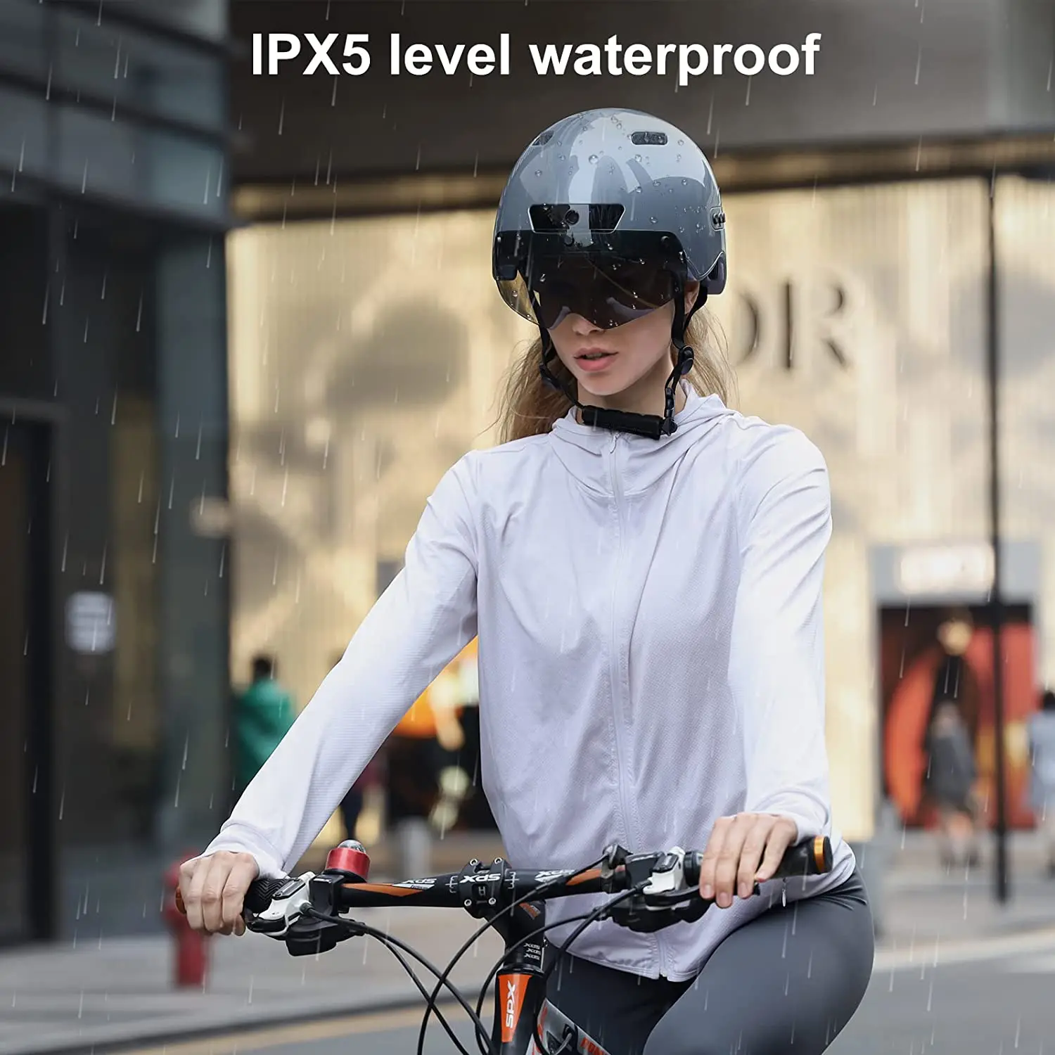 Waterproof Cycle Helmet with Camera & Bluetooth Intercom