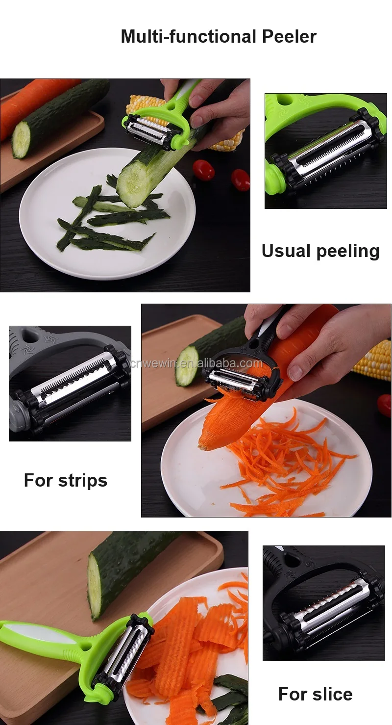Multi-functional Rotary Potato Peeler Slicer Machine 3 in 1 Vegetable ...