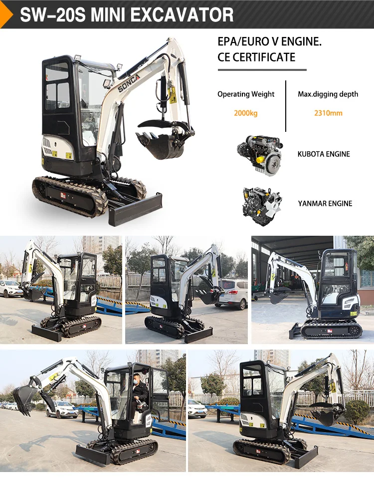 Ce Epa Approved Crawler Small Excavators Micro Backhoe Digger Hydraulic ...