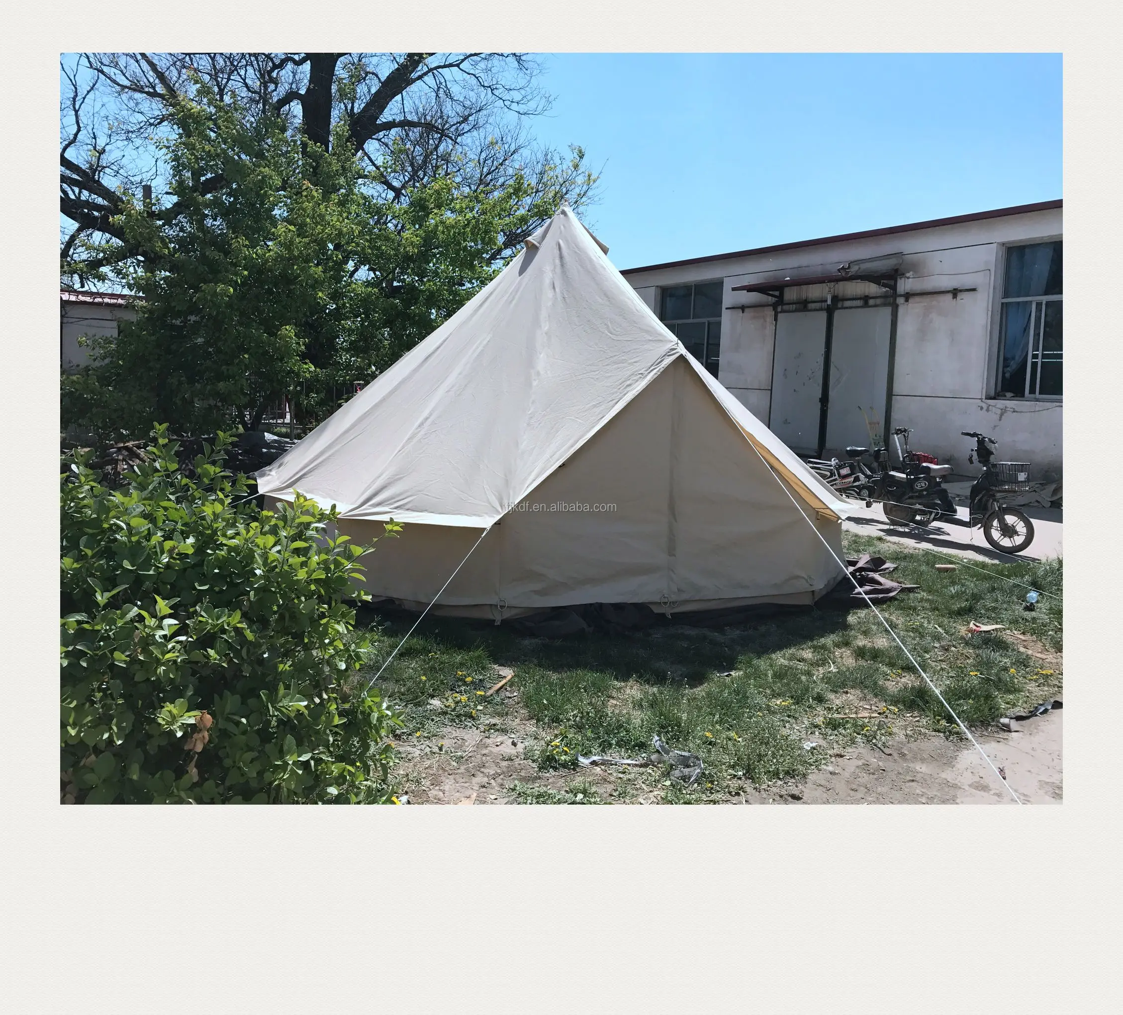 5M Bell Canvas Party Tent - Durable & Versatile Glamping Tent