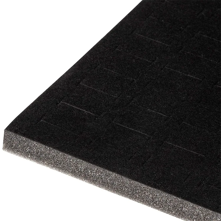 Custom Rectangle Black Foam Velvet Ring Display Trays