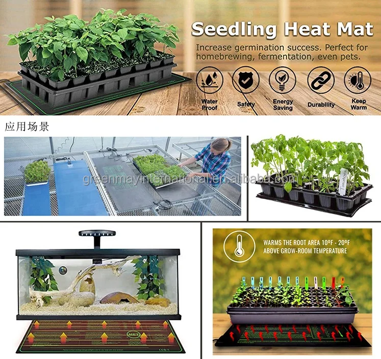 FCC IP65 PVC Seedling Heat Pads - Hydroponic Propagation