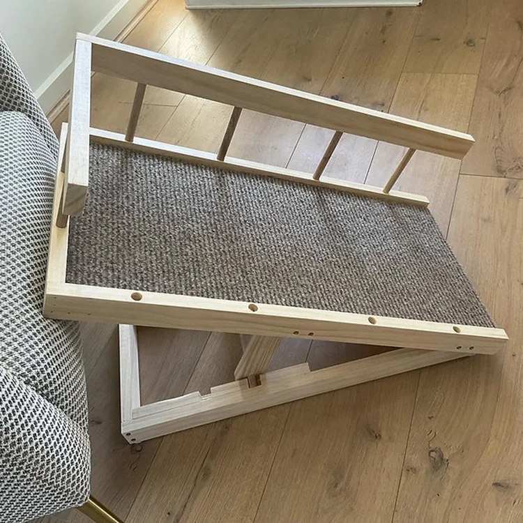 Car Ramp Stairs,Stable Wooden Car Ladder Pet Ramp For High Bed Couch ...