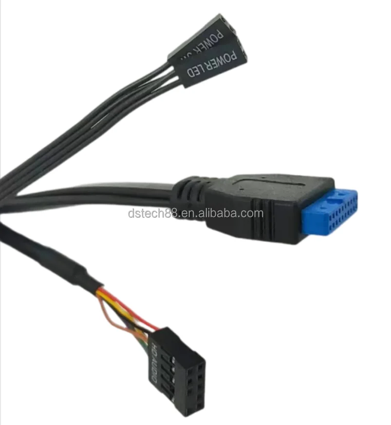 Pc Computer Case Pcb Front Panel Usb 3.0 And Hd Audio And Power Sw And ...