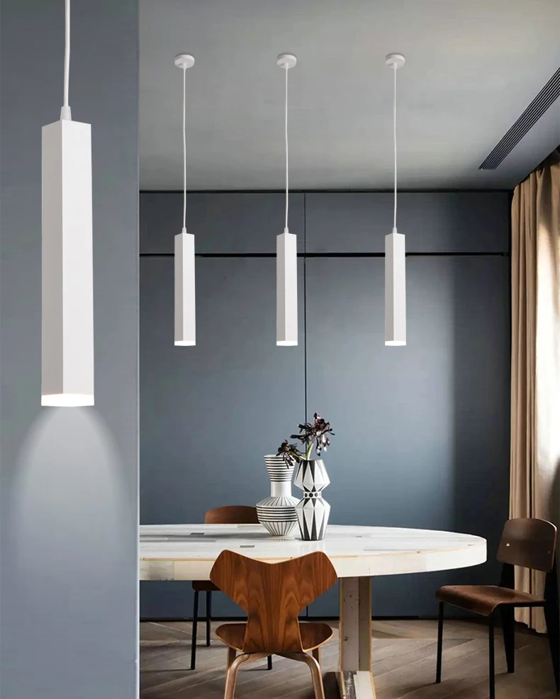 Modern Dinning Room Cylinder Kitchen Suspension Minimalist Kitchen 7w ...