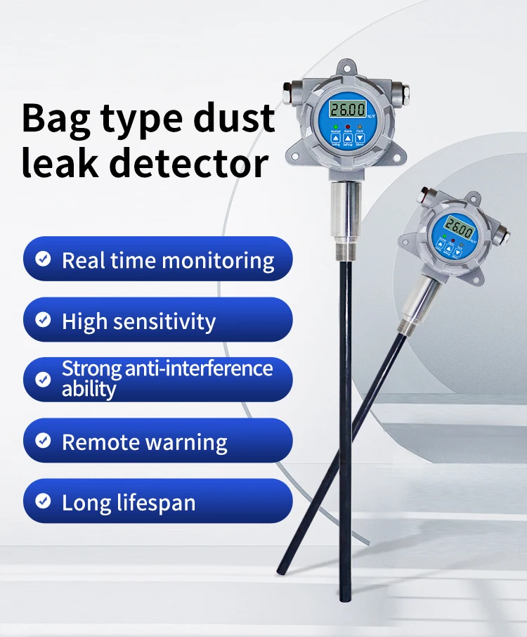 High Temperature Models Bag Dust Leak Detector Flue Dust Concentration ...
