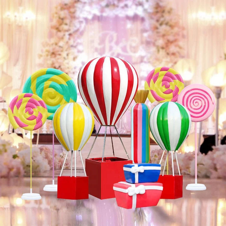 Giant Fiberglass Ice Cream Cone Props for Shop Decoration