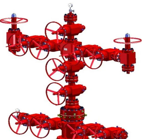 API 6A Well Production Wellhead Christmas Tree/oilfield Wellhead/water ...