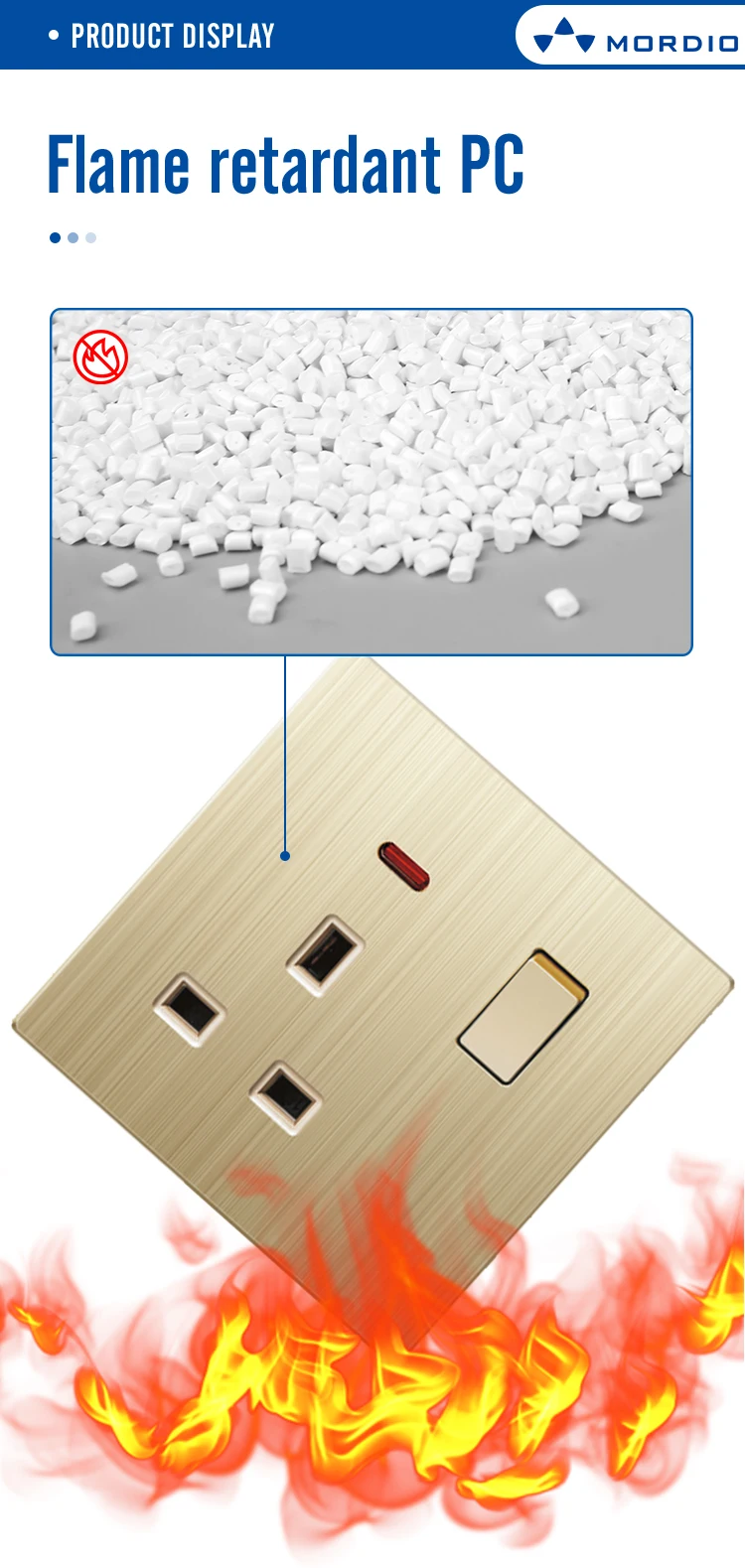 W8 Brushed Pattern Thin Switch Electric Sockets & Switch 13amp