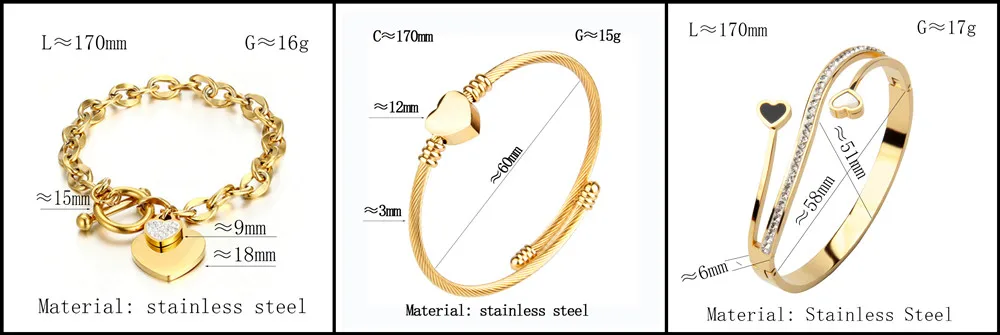 Shop Our Wholesale Jewelry Gift Accessories - Heart Shaped Bracelets