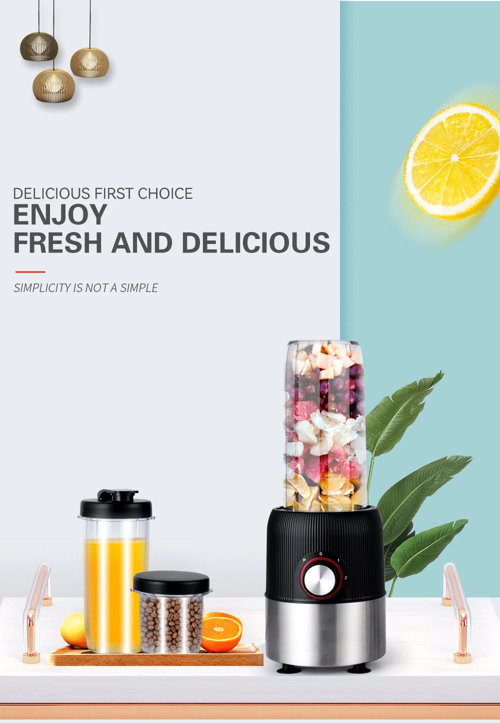 Portable Electric Mini Blender Mixer Shaker Mini Portable Blender Matte ...