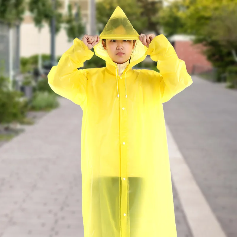Sports Rain Coats Eva Reusable Rain Coat Jacket With Hood Raincoat ...