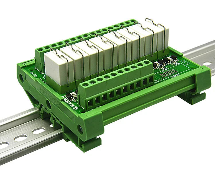 Small Tyco Relay Module 10A - 8-Channel 12V/24VDC Relay