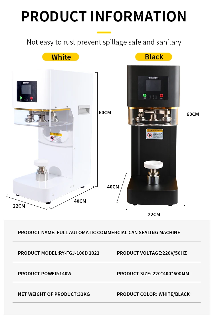 CE High Quality Pet Can Sealer Machine - Automatic & Efficient