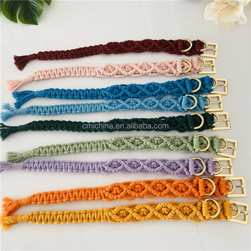 Wholesales Customized Adjustable Macrame Collar Luxury Custom Color ...