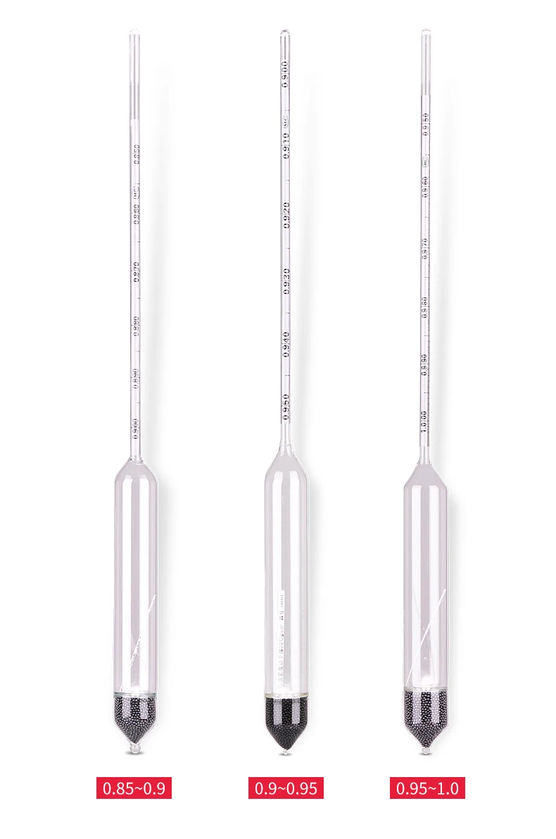 Petroleum Densitometer Hydrometer Glass Float Gauge Gasoline Oil Liquid Analysis 0.7-0.8 0.8-0.9 ...