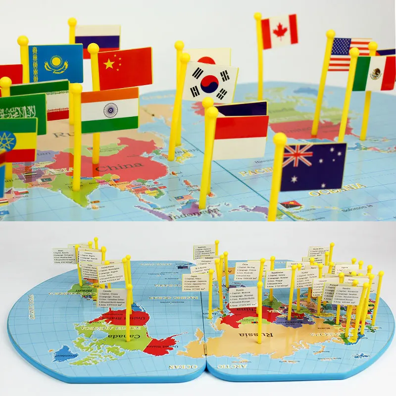 Educational Materials Toys English Version Preschool Flags Of The World ...