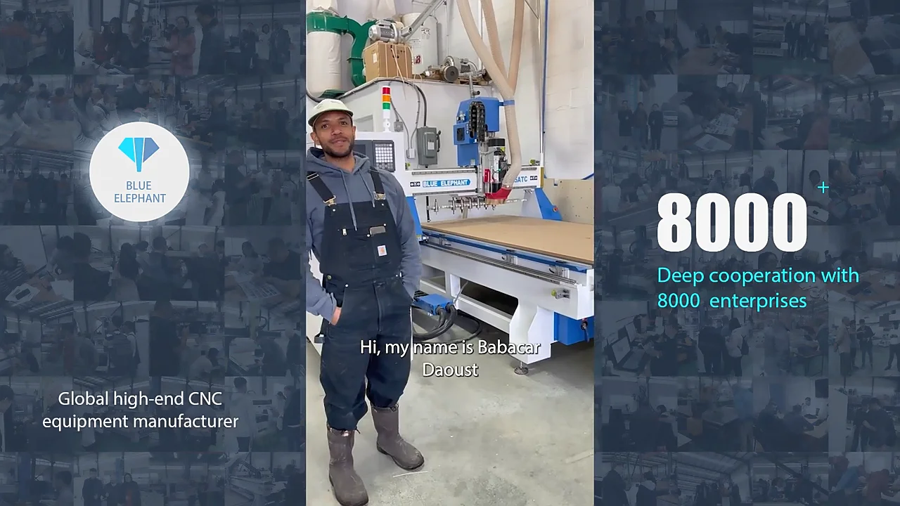 Blue Elephant Cnc Wood Cnc Router 1325 Atc Cnc 4*8ft Linear Auto Tool ...