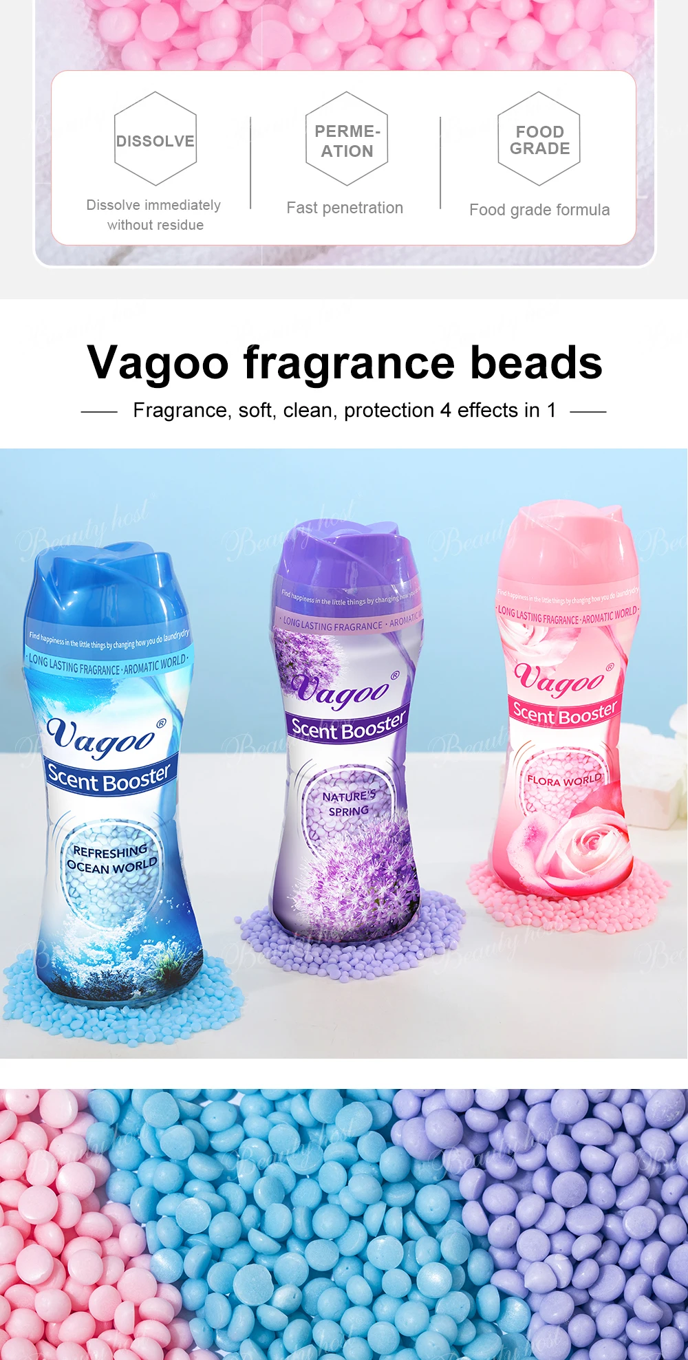 Laundry Fragrance Beads - Long Lasting Softener Scent Boosters