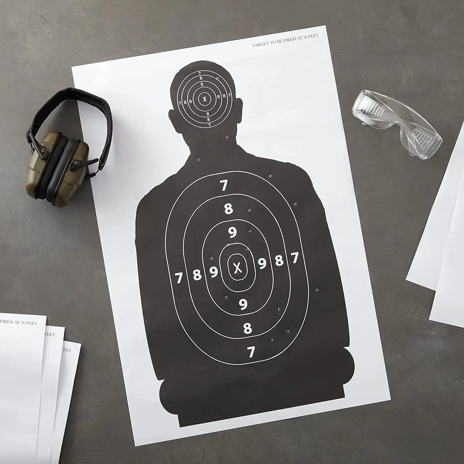 Custom Silhouette Splatter Paper Targets Splash Effect of Multiple ...