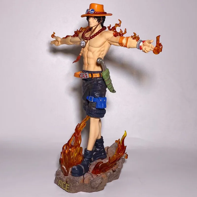 Japanese Anime Straw Hat Brothers Spread Armed Ace Base Light-up ...