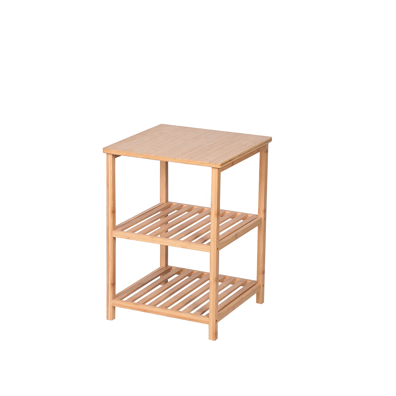 Eco-Friendly 3 Tiers Bamboo Custom Storage Racks Shelving Durable ...