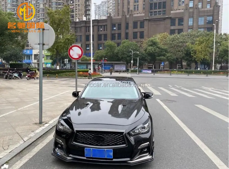 GTR Style Carbon Fibre Engine Hood for Infiniti Q50 Q50L