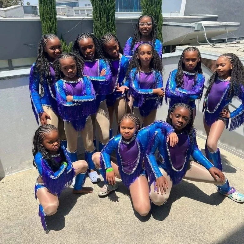 Custom High Quality Sequin Fringe Majorette Dance Costumes