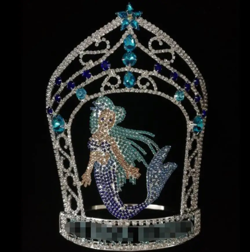 Summer Under Sea Blue Crystal Fish Theme Custom Rhinestone Beauty ...