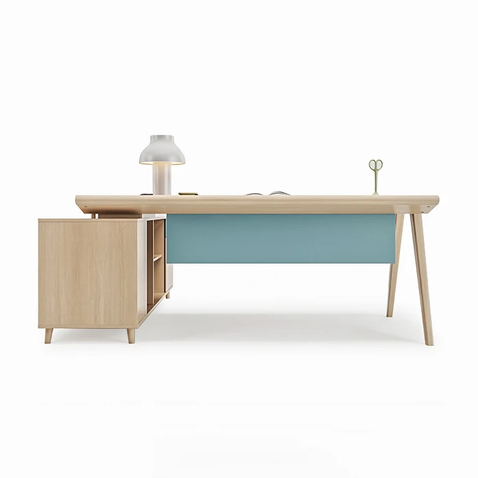 Work Executive Office Table With Divider Modern Open Work Desk With ...