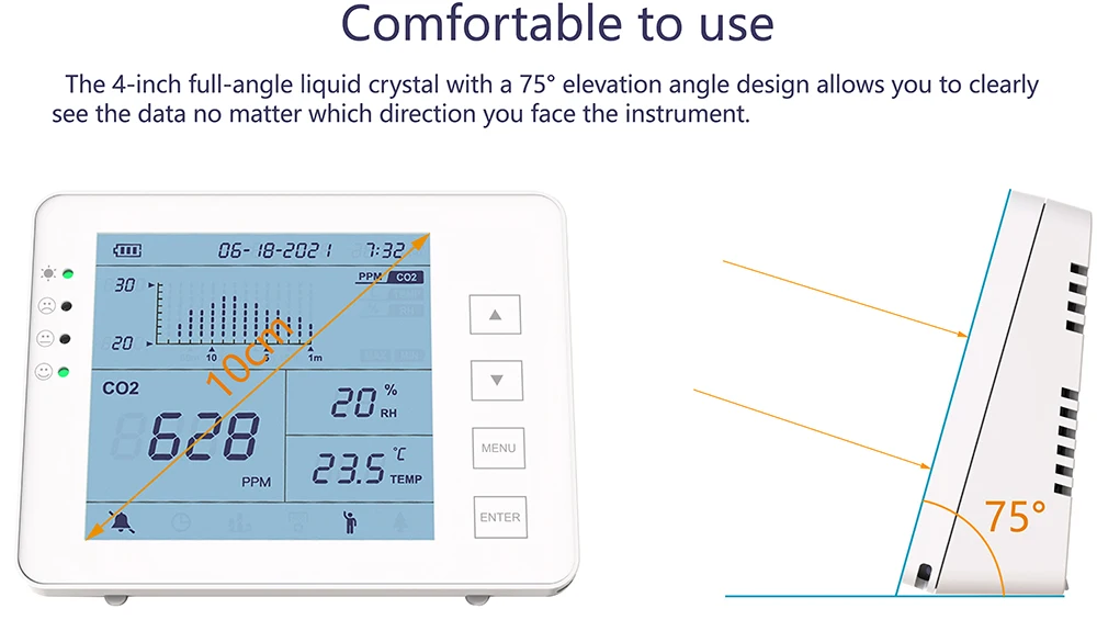 CO2 Monitor Data Logger, Co2 Meter with Data Logging Software and ...