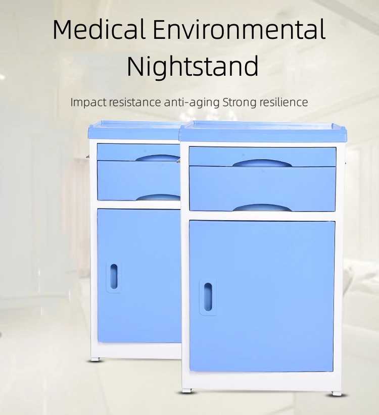 Medical 2 Drawer Bedside Table And Bedside Cabinet Hospital Bedside ...