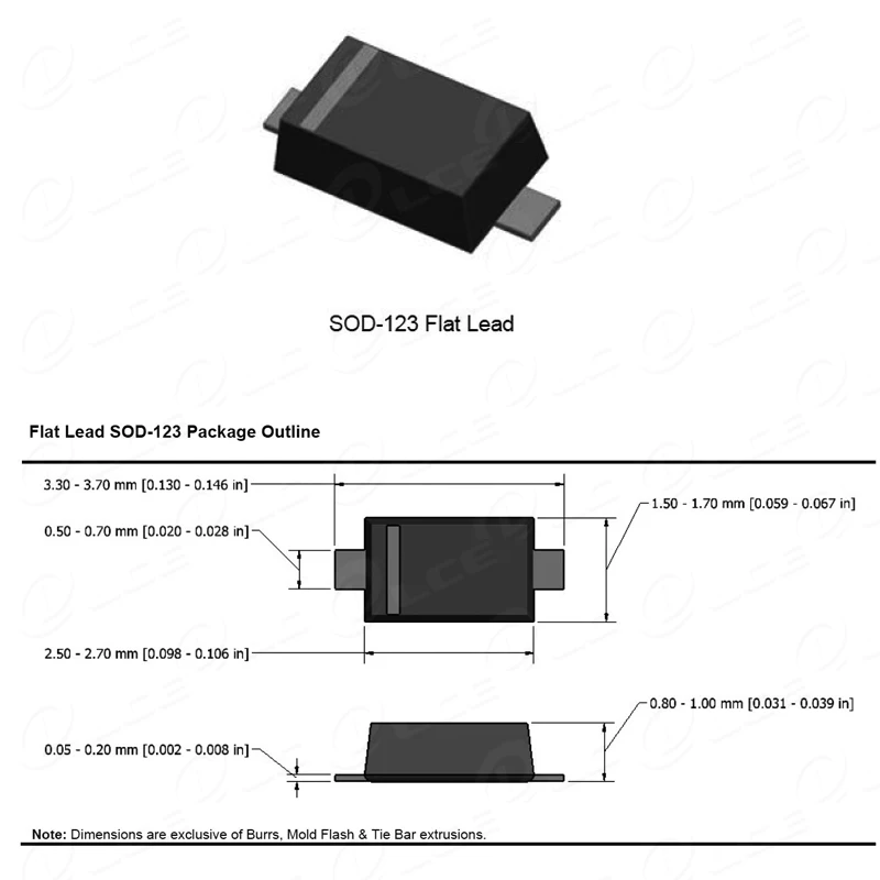 B5819W Authentic SOD-123FL package silk-screen SL 1A MX patch Schottky ...