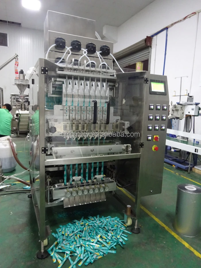 Effective Multi-lanes Ice Bag Water Bag Packing Machine For Tube Type ...