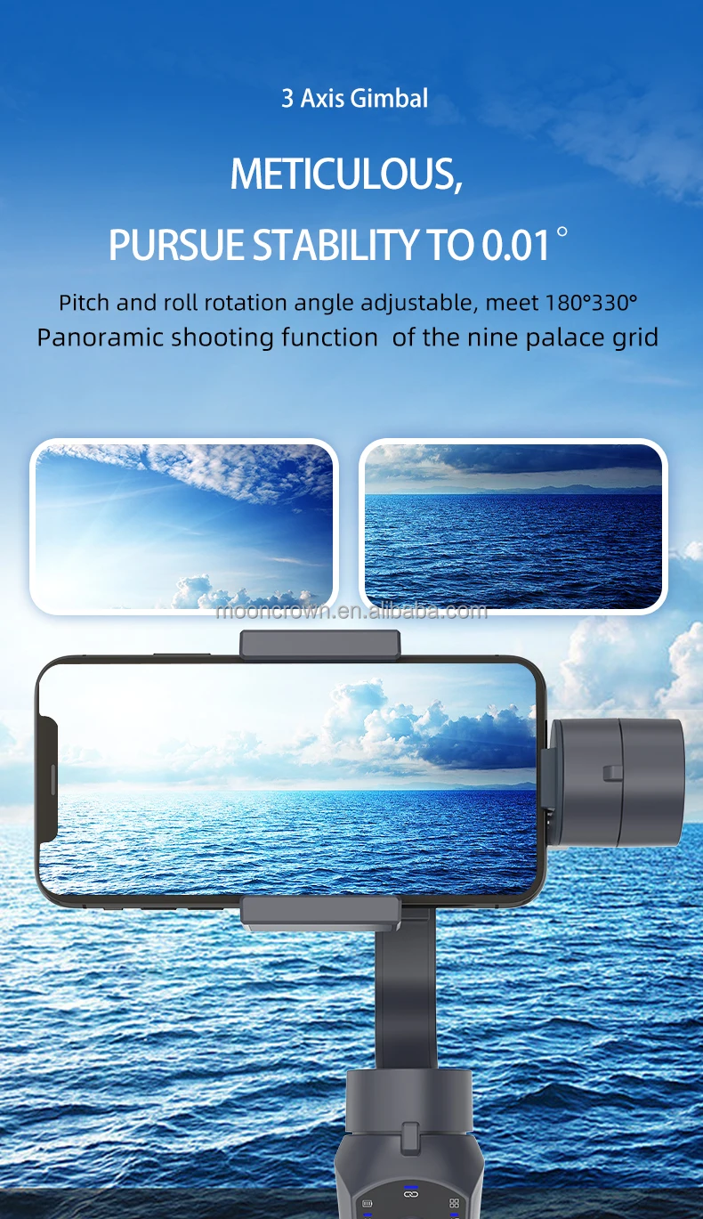 3 Axis Gimbal Handheld Smartphone Stabilizer - F10 Model
